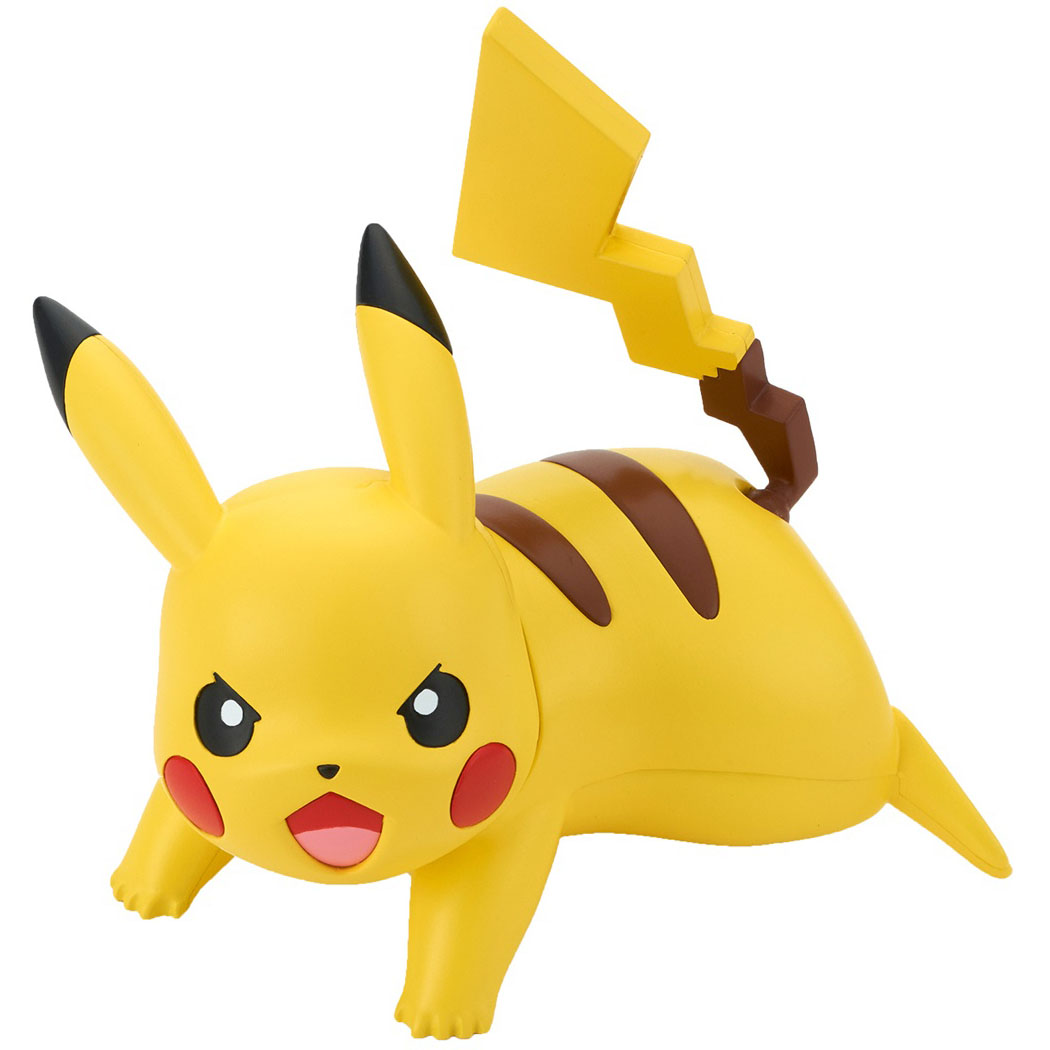 Bandai Pokemon Plamo Collection Quick!! 03 Pikachu Battle Pose Model ...
