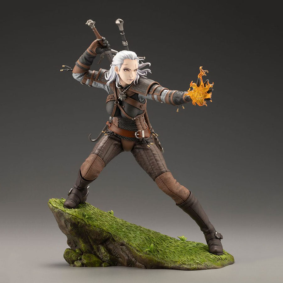 Kotobukiya 1/7 Bishoujo Geralt Statue (The Witcher) Fixed Pose Figure ...
