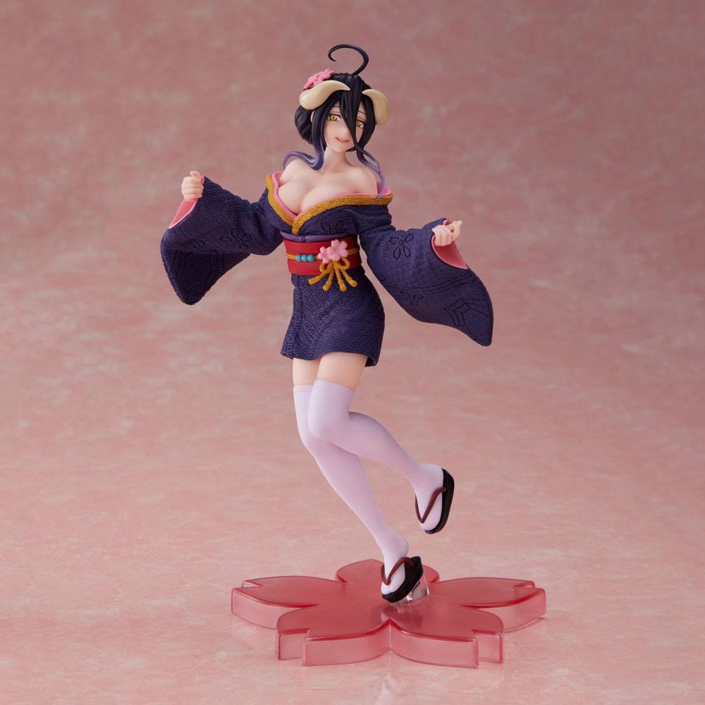 Taito Coreful Albedo Sakura Kimono Ver. Statue (Overlord IV) Fixed Pose ...