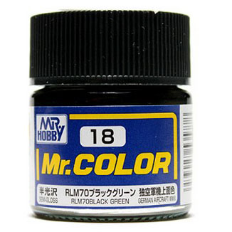 Mr Color C-018 RLM70 Black Green Semi Gloss 10ml: Kikatek UK