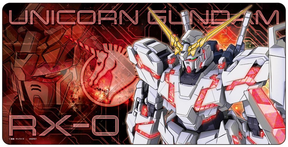 Mobile Suit Gundam Large Desk Mat 60cm x 30cm (Unicorn Gundam Version ...