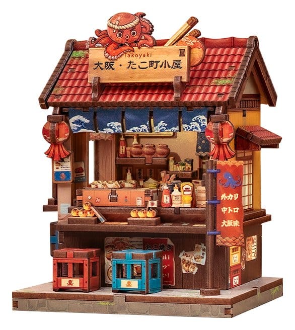 CuteBee Miniature House Model Kit Osaka Takoyaki 12 x 9 cm - Kikatek UK