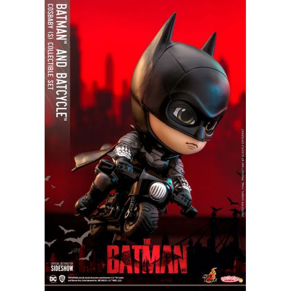 Hot Toys Batman & Batcycle Cosbaby Mini Figure Set 12 cm (The Batman ...