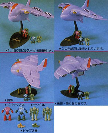 ACA-01 Gaw - Zeon Attack Carrier Aircraft 1/1200 Scale Model Kit ...