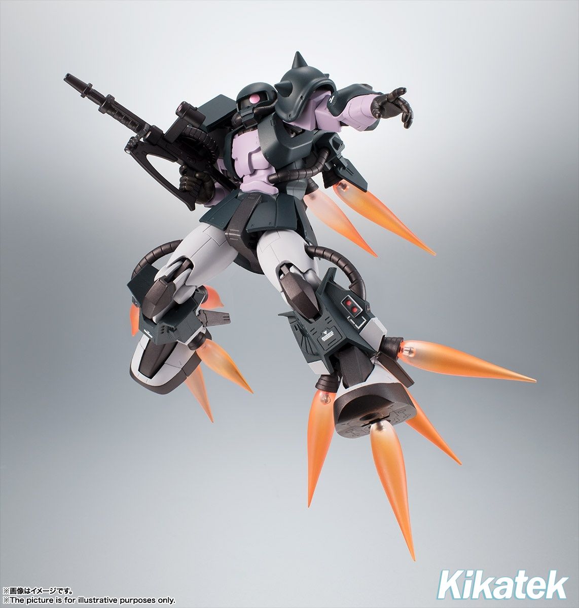 ROBOT Damashii MS-06R-1A High Mobility Type Zaku II ver. A.N.I.M.E. Black Tri-Stars (Moblie Suit ...