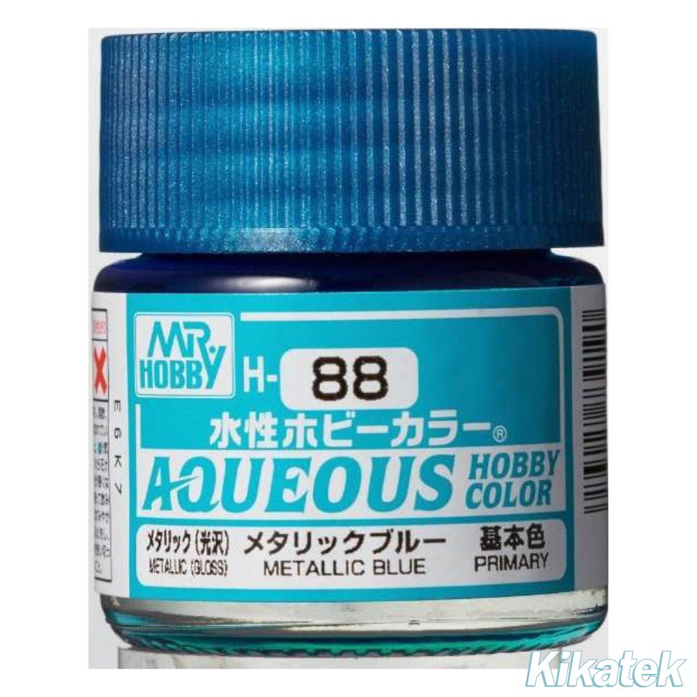 Mr Hobby Aqueous Hobby Color H-088 Metallic Blue Metallic 10ml: Kikatek UK