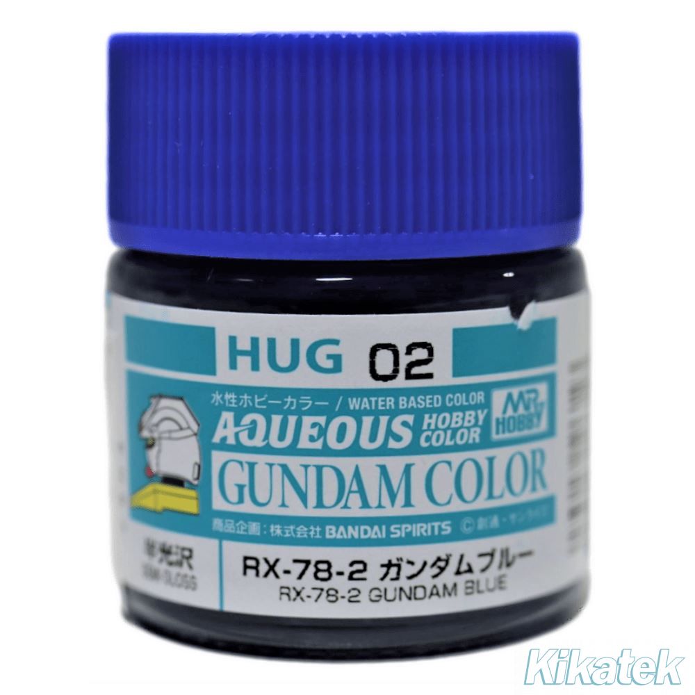 Mr Hobby Aqueous Gundam Color HUG-02 RX-78-2 Gundam Blue Semi Gloss ...