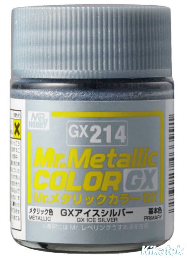 Mr Metallic Color GX-214 Ice Silver Metallic 18ml: Kikatek UK