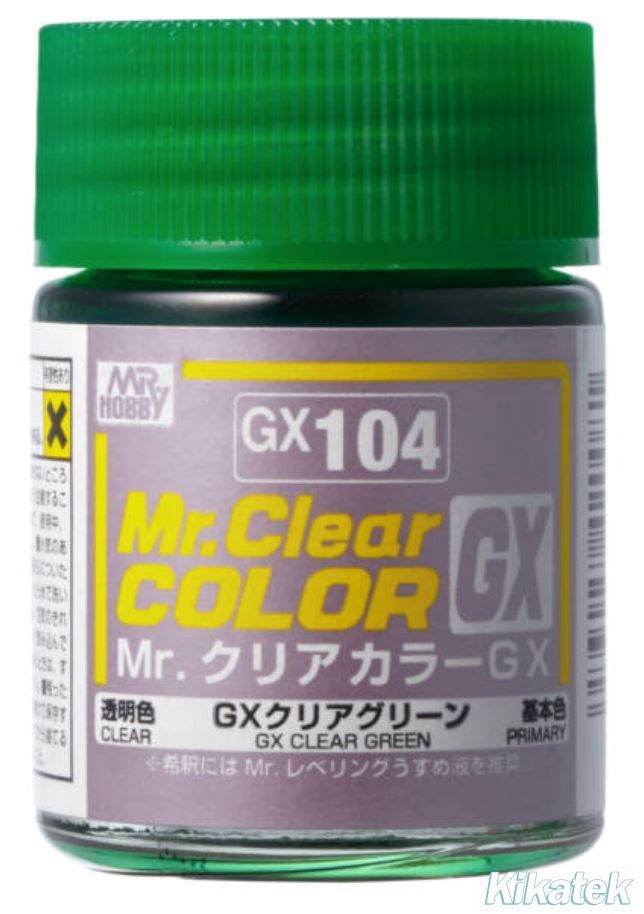 Mr Clear Color GX GX-104 Clear Green 18ml: Kikatek UK