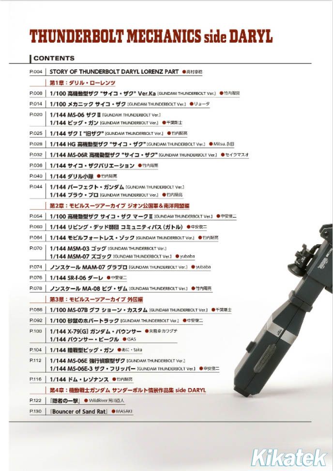 THUNDERBOLT MECHANICS Gundam Thunderbolt Model Works Side DARYL Edition ...
