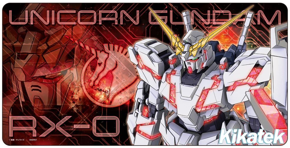 Mobile Suit Gundam Large Desk Mat 60cm x 30cm (Unicorn Gundam Version ...