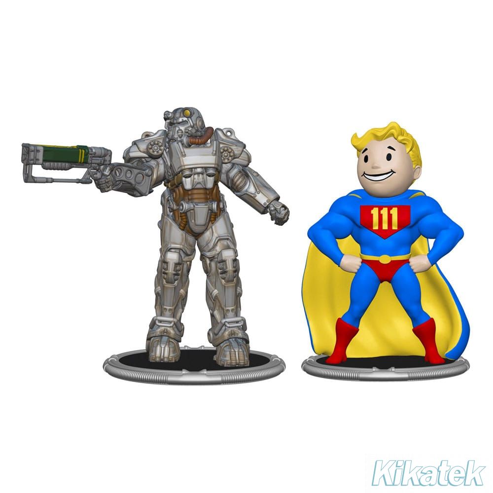 Mini Figures T-60 & Vault Boy (Power) 2-Pack Set C (Fallout): Kikatek UK