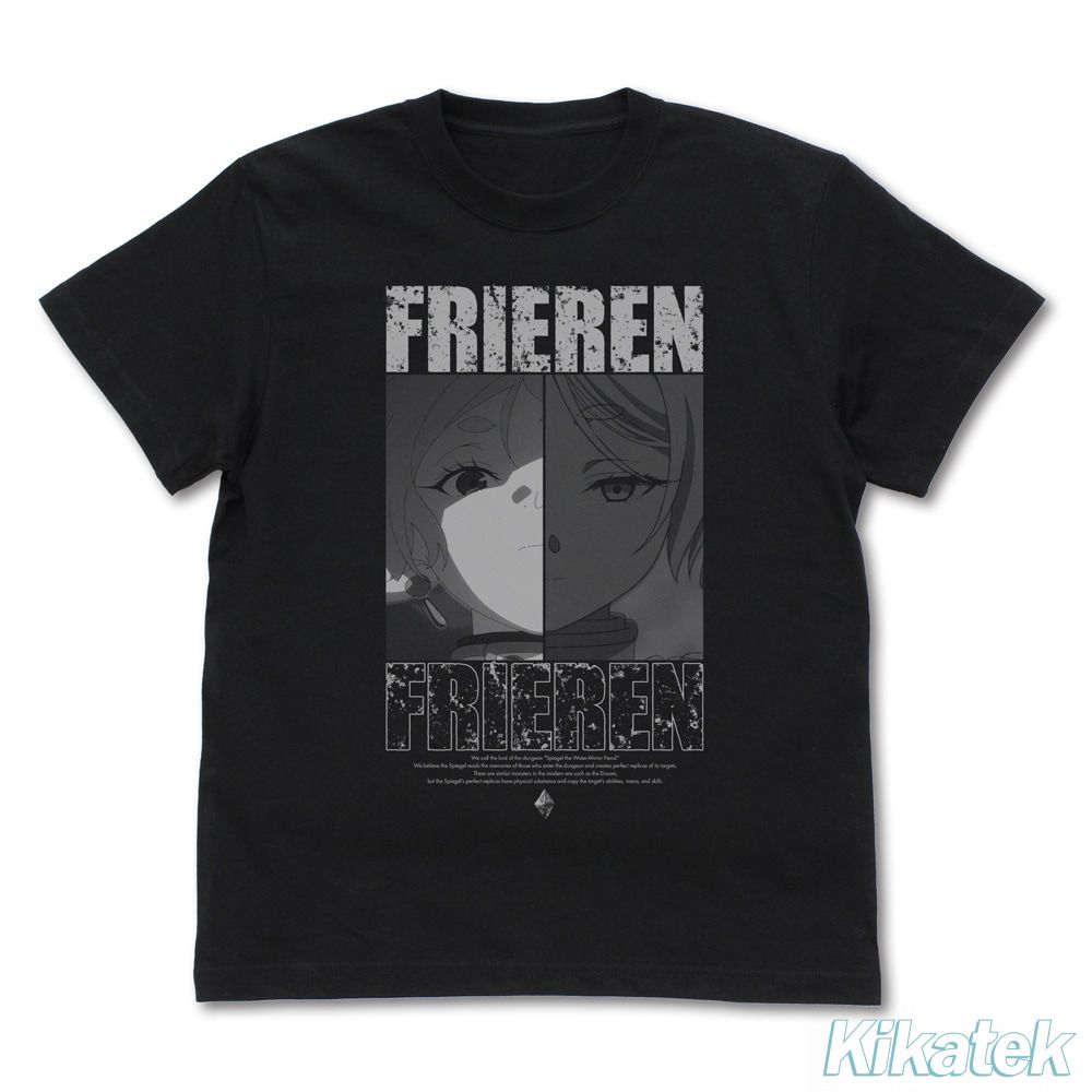 Frieren: Beyond Journey's End: Frieren's Replica T-Shirt Black (Japan ...